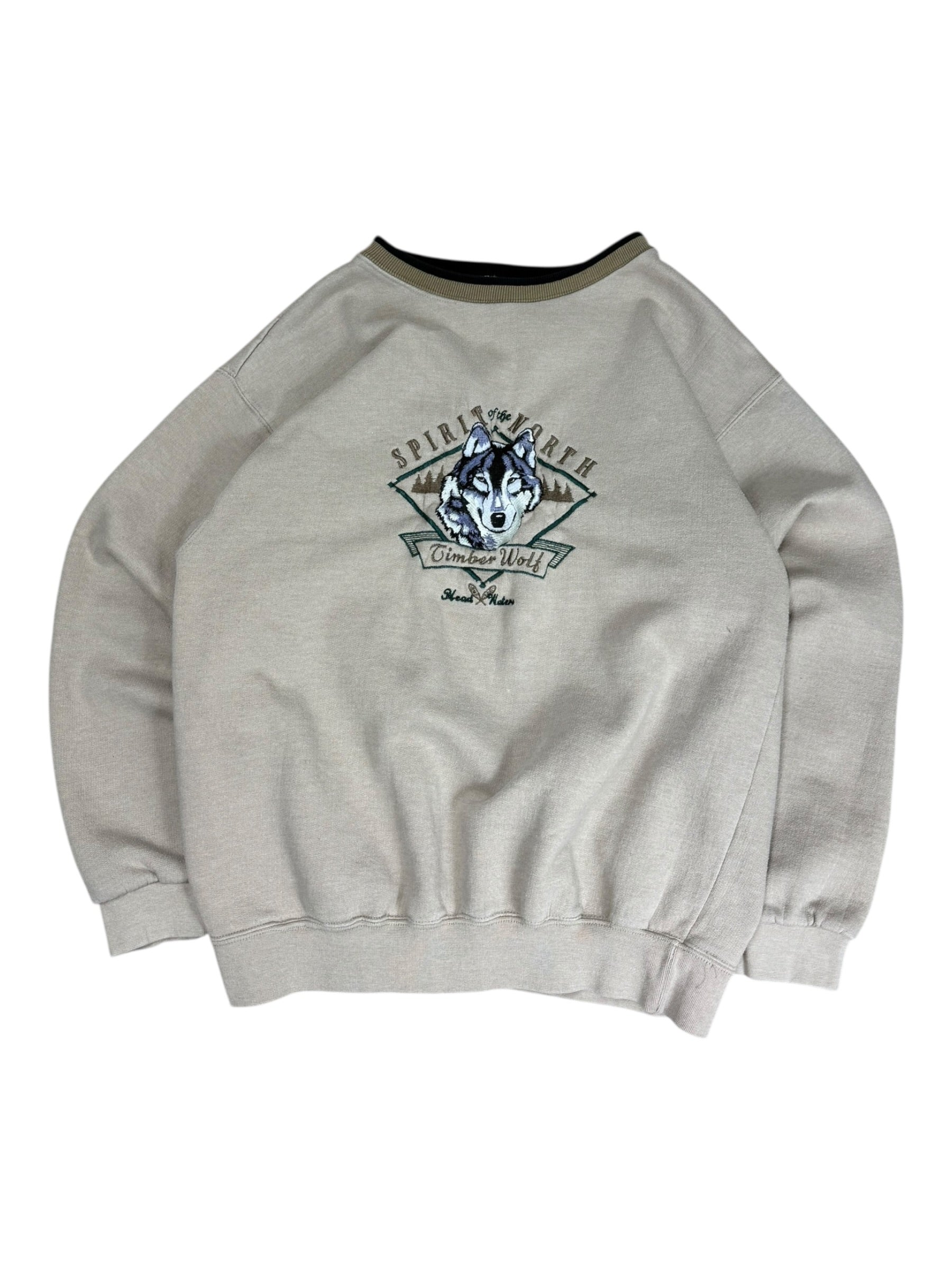 Vintage Headwaters Timberwolf Crewneck – clothingbakery.com